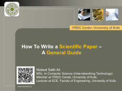 How to Write Scientific Research Article? A General Guide