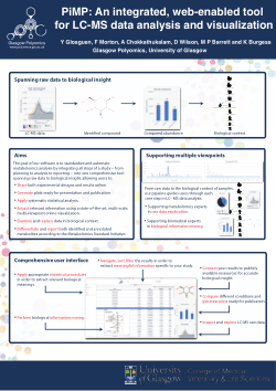 PiMP: An integrated, web-enabled tool for LC– MS data analysis and visualization