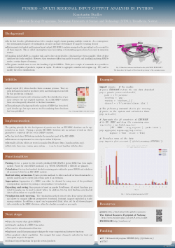 pymrio - multi regional input output analysis in python
