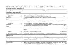 PRISMA-P-checklist for "Children and young people's experiences of ...