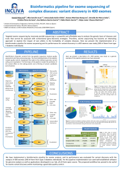 Bioinformatics pipeline for exome sequencing of complex diseases: variant discovery in 400 exomes