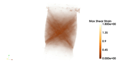 Uncemented sand under triaxial compression