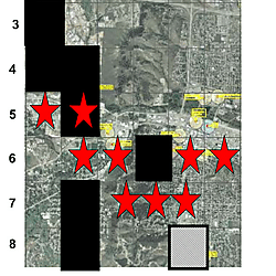 Segment of map of Rapid City