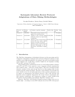 Systematic Literature Review Protocol