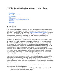 Make Data Count - Unit 1 Final Report