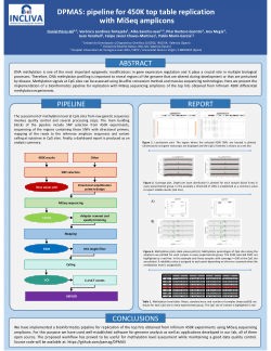 DPMAS: pipeline for 450K top table replication with MiSeq amplicons