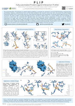 PLIP - Fully automated Protein-Ligand Interaction Profiler
