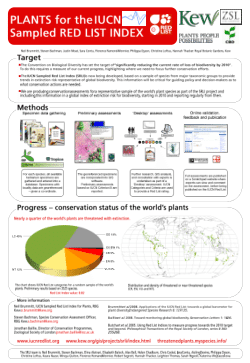 Plants for the IUCN Sampled Red List Index