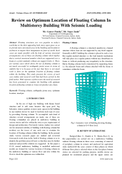 Review on Optimum Location of Floating Column In Multistorey Building ...