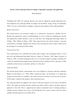Item - Schematic representation of the Landscape Model of reading (van ...