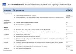 Table S3. CONSORT 2010 Checklist.