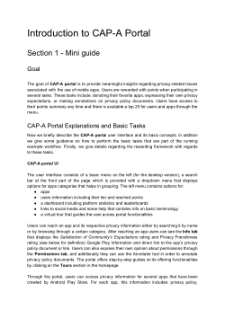 Introduction to CAP-A Portal & Rewarding Evaluation Scenario