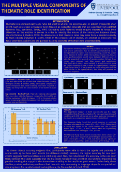 The multiple visual components of thematic role identification