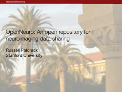 OpenNeuro: An open repository for neuroimaging data sharing