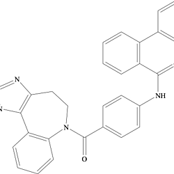 Structure of conivaptan