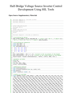 Arduino code for Half-Bridge Voltage Source Inverter Control