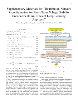 Supplementary Materials for "Distribution Network Reconfiguration for Short-Term Voltage ...