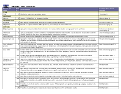 PRISMA check-list for Impact of Climate Variables on COVID-19 Pandemic ...