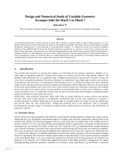 Design and Numerical Study of Variable Geometry Scramjet Inlet for Mach ...