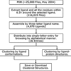 Scheme used in the PDB-Ligand database construction