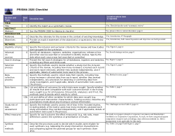 Prisma Checklist and Data Flow Diagram