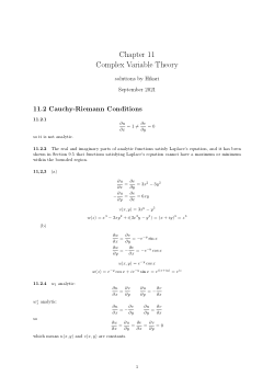 Solutions to "Mathematical Methods for Physicists / Chapter 11"