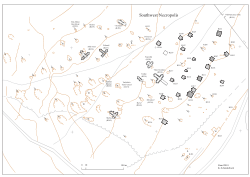 Map, Palmyra Southwest Necropolis, 2021