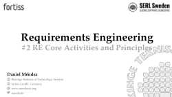 2 - Daniel Mendez - Requirements Engineering - Core Activities and ...