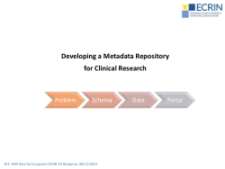 FAIR Data for COVID-19 Response_Workshop III_A metadata repository for ...