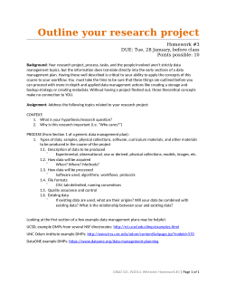 GRAD 521 Research Data Management Course Assignments