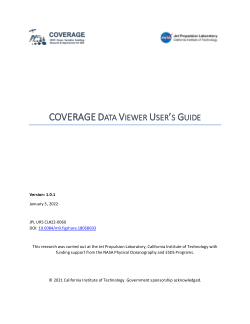 COVERAGE DATA VIEWER USER’S GUIDE