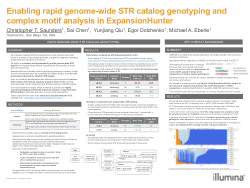 Enabling rapid genome-wide STR catalog genotyping and complex motif ...
