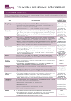 The ARRIVE Essential 10: author checklist – Ameliorative effect of gel ...