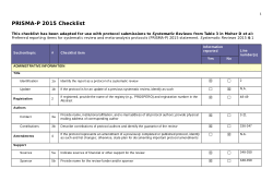 PRISMA-P checklist for ‘Incentives for pregnant mother during antenatal ...