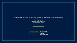 Network Analysis: History, Data, Models, and Theories