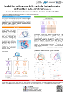 Poster "inhaled iloprost improves right ventricular load-independent ...