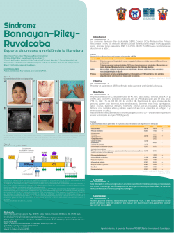 "SÍNDROME BANNAYAN-RILEY-RUVALCABA. REPORTE DE UN CASO Y REVISÓN DE LA ...