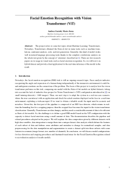 Visual Emotion Recognition with Vision Transformers