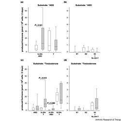 Conversion of ASD and testosterone into downstream steroid hormones in ...