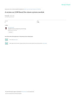 A review on GSM Based fire alarm system module