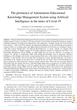 The pertinence of Autonomous Educational Knowledge Management System ...