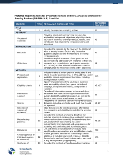 PRISMA-ScR Checklist for "Inclusive pedagogy in online simulation-based ...