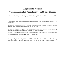 Supplemental Material for Protease-Activated Receptors in Health and ...