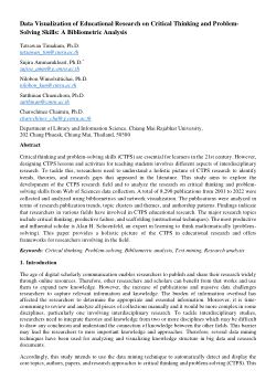 Data Visualization of Educational Research on Critical Thinking and ...
