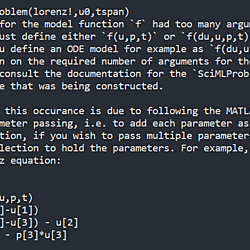 Julia Differential Equation Solver Error Messages