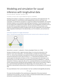 Modeling and simulation for causal inference with longitudinal data