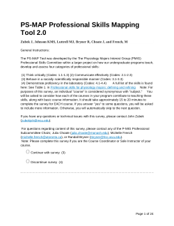 PS-MAP Tool (MSWORD and PDF versions)