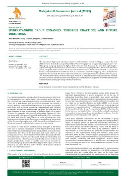 8. Understanding Group Dynamics Theories, Practices, and Future ...
