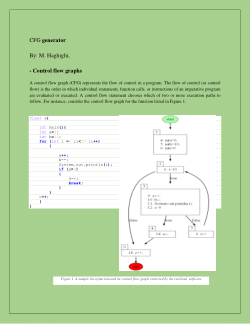 CFG generator (Java) - chapter 6 of the book "Software Testing ...