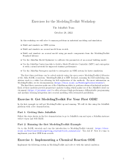 ModelingToolkit and JuliaSim Workshop